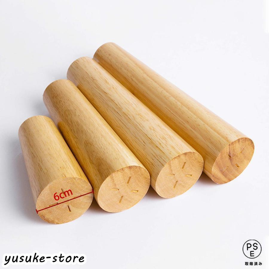 4本セット ソファ 脚 6cm 家具脚 木製、テーブル 木 6から70 Cm高さ 無垢材 M6 M8 M10 規格 ボルト付き、ソファー ベッド キャビネット足の交換用 : tyuuunn ...