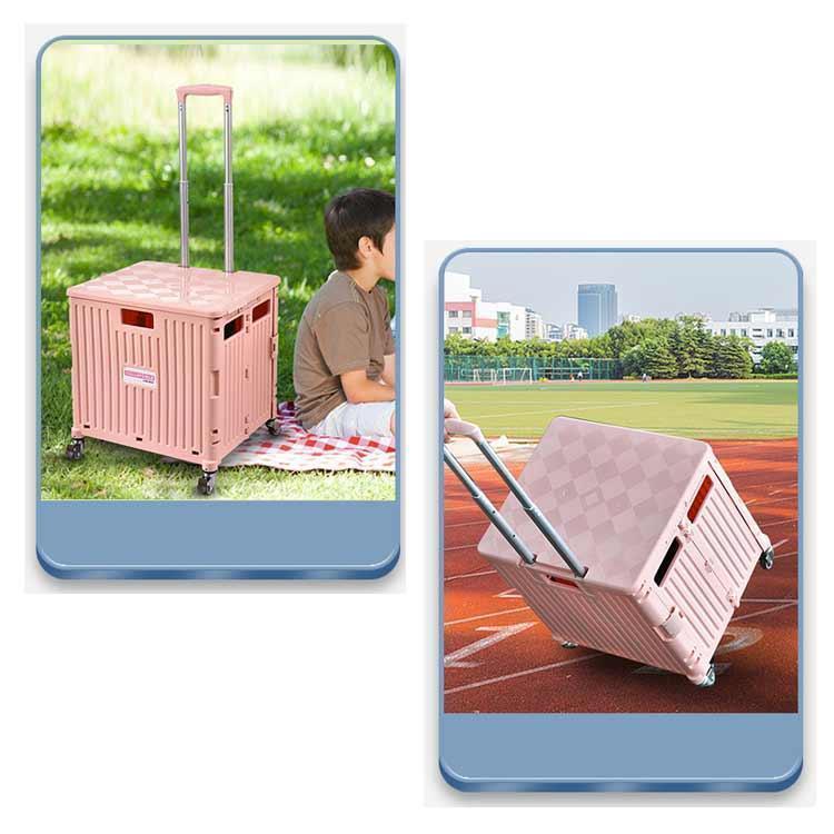 キャリーカート 4輪 折りたたみ ふた付き 大容量 70L 軽量 買い物 コンテナ カート ショッピングカート 買い物カート キャリー 蓋付き フタ付 : tyuuunn - 通販 ...