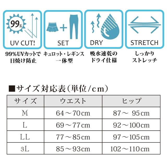 水着 レディース 体型カバー キュロットレギンス ハイウエスト 水着 レディース 体型カバー キュロットレギンス ハイウエスト