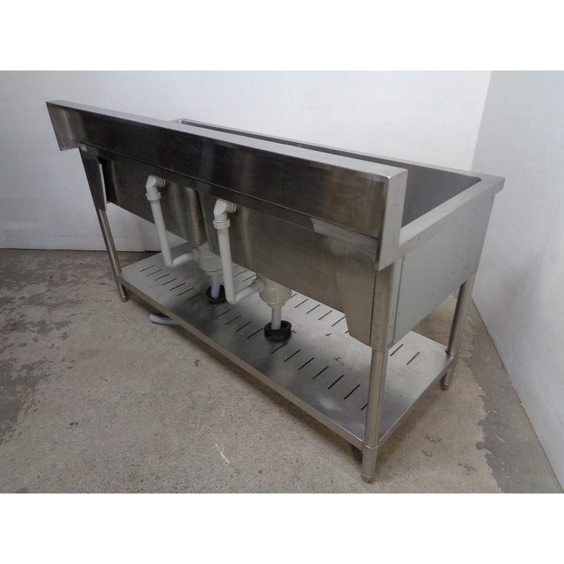 CJ3009 | 2槽シンク タニコー W1500×D600×H800(BG950)mm 厨房用 業務用 中古 ステンレス 流し台 : U-CLUB - 通販 - Yahoo!ショッピング