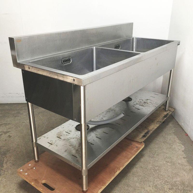 ★DJ1416 | 2槽シンク マルゼン W1500×D600×H800(BG950)mm 厨房用 業務用 中古 ステンレス 流し台 : dj1416-t-241012-ag : U-CLUB ...