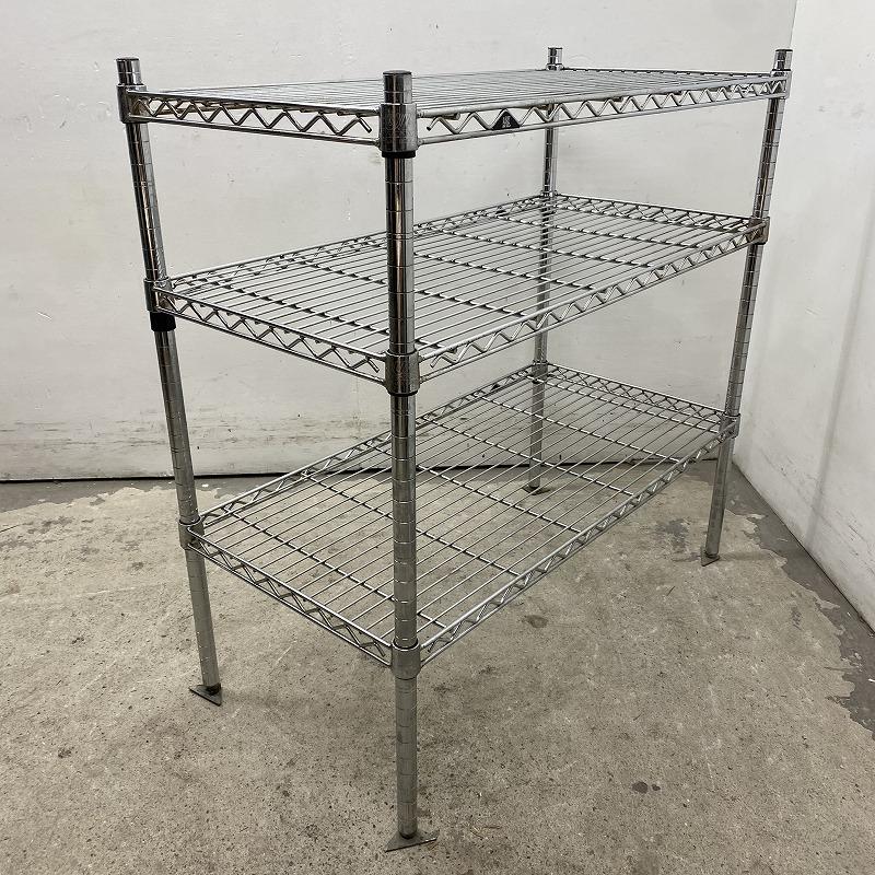 ★EB1010 | 棚 メタルラック ステンレス W910×D455×H925mm 中古 業務用 厨房用 下げラック : U-CLUB ...