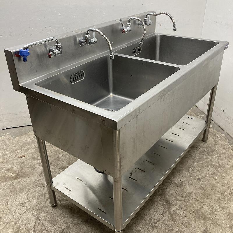 ★EJ2724 | 2槽シンク カラン付き マルゼン W1200×D600×H800(BG950)mm 厨房用 業務用 中古 ステンレス 流し台 : U-CLUB - 通販 - Yahoo ...