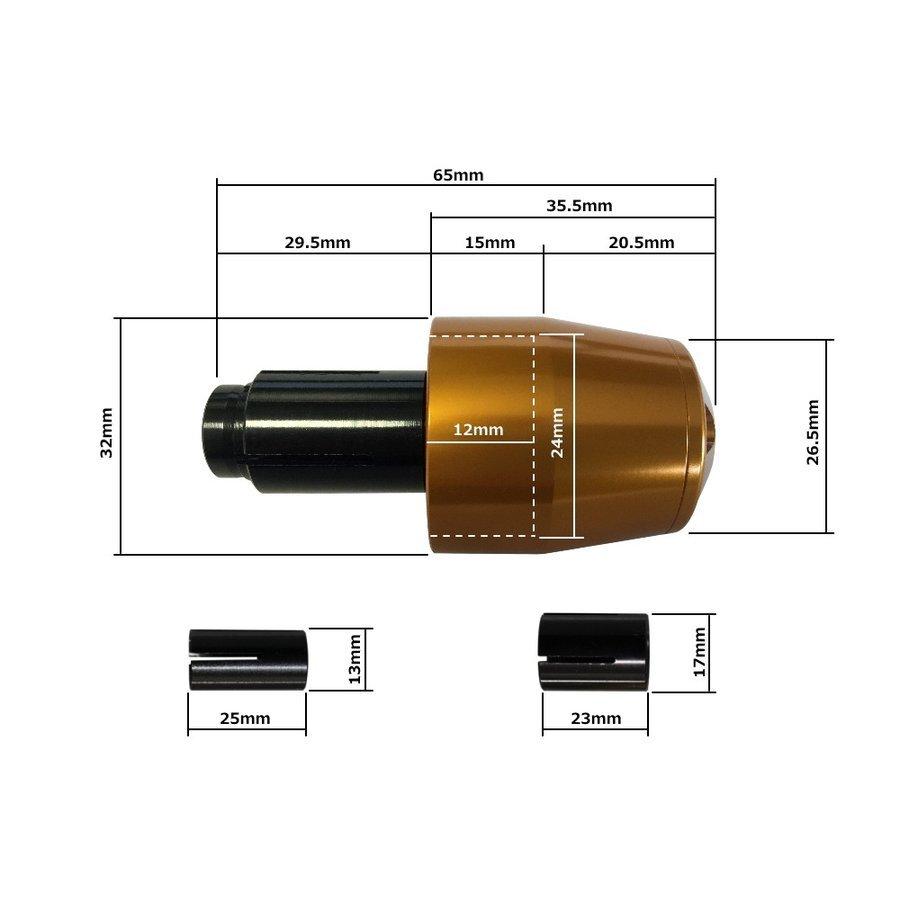 U-KANAYA（ユーカナヤ） アルミビレット ハンドル バーエンド 左右セット XMAX : parts center APU - 通販 ...