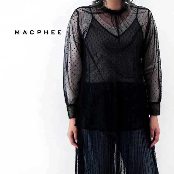 MACPHEE (SOLDOUT)TOMORROWLAND マカフィー レディース ドットチュールレース 2-wayブラウス(12-01-34-01132)(2023FW) : ユナイテッド ...