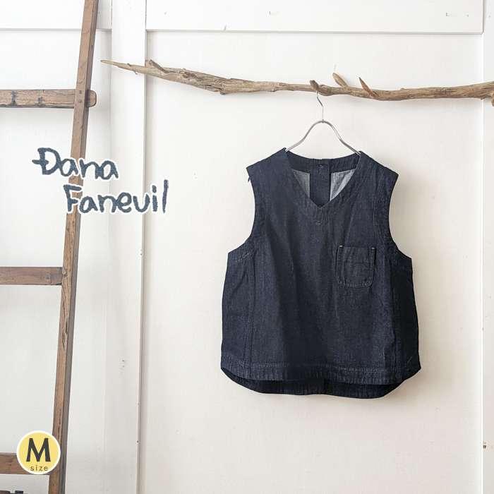DANAFANEUIL ダナファヌル やわらかデニムベスト 重ね着 レディース 後ろボタン ベスト ワイド ゆったり 胸ポケット ナチュラル 春 夏 : df-d2223101 : urala ...