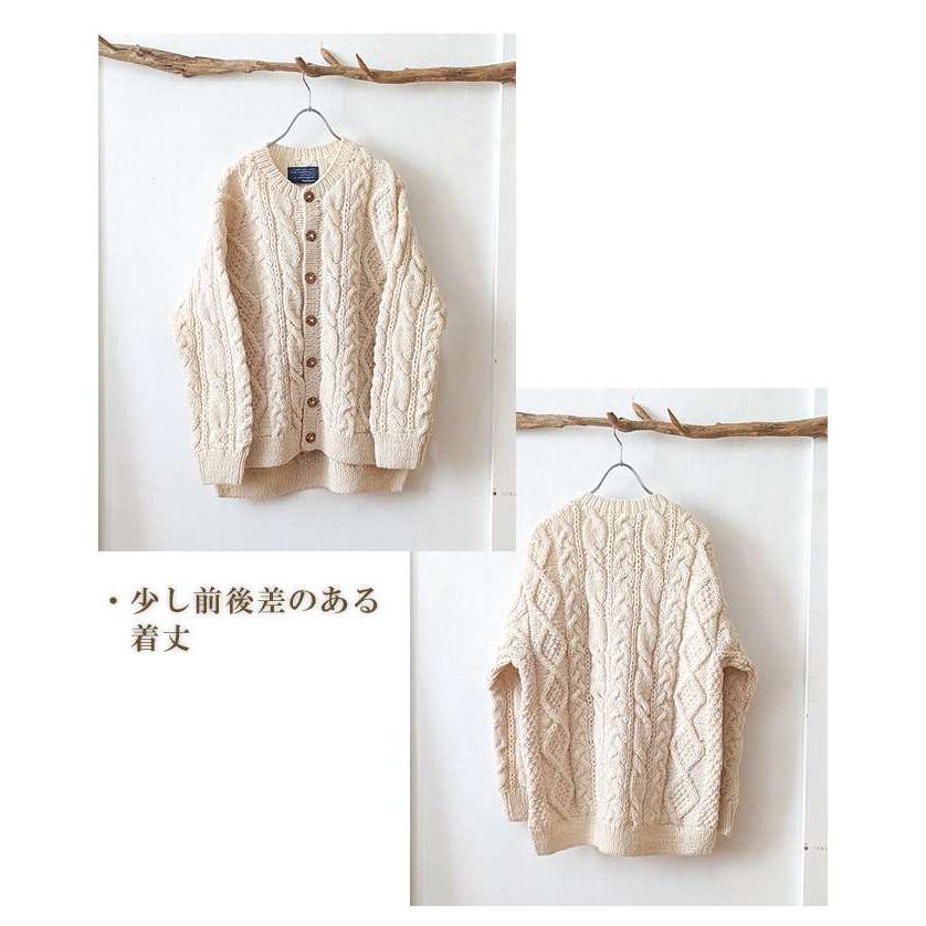 DANAFANEUIL ダナファヌル ウール100ペルーニットカーディガン カーディガン レディース 羽織り ニット ウール ざっくり編み ゆったり ワイド 秋 冬 : df-d4322301 ...