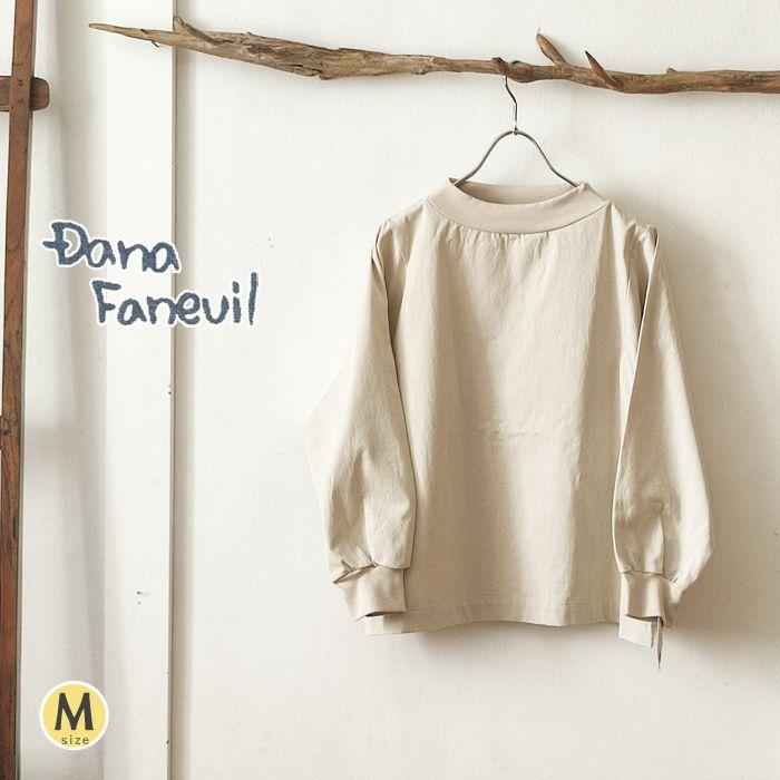 DANA FANEUIL DANAFANEUIL ダナファヌル リブ使いコットンワイドプルオーバー 袖リブ 襟リブ カットソー ワイド ゆったり 秋 冬 レディース ナチュラル 春 夏 ...
