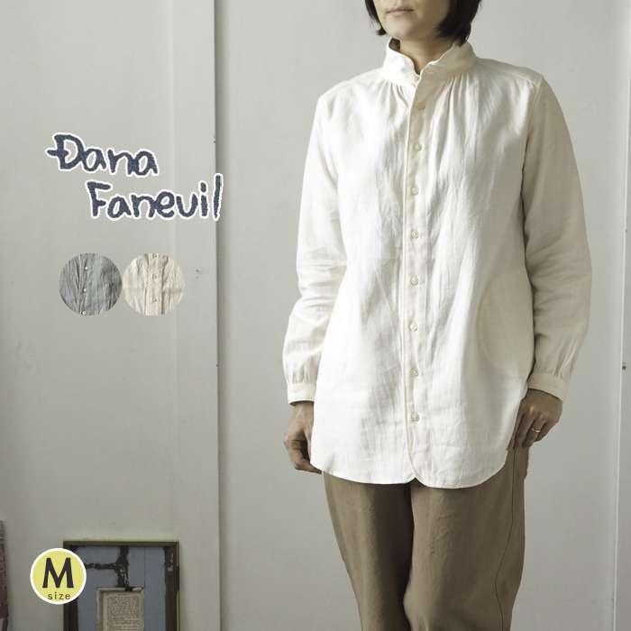 DANA FANEUIL DANAFANEUIL ダナファヌル 起毛コットンウール生地シャツチュニック やわらか生地のチュニック丈シャツブラウス レディース ナチュラル 秋 冬 : urala ...