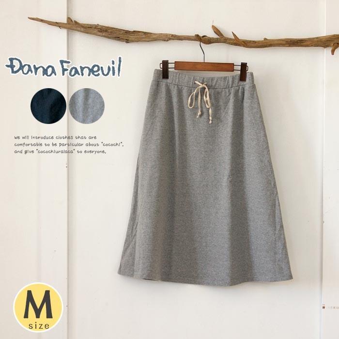 DANA FANEUIL スカート ひざ丈 ミドル 服 ナチュラル 春 夏 DANAFANEUIL ダナファヌル 無地ウエストリボンミドルスカート 日本製 jp : urala うらら ...