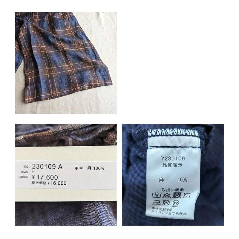 ICHI イチ チェック柄リネンワイドパンツ ゆったり レディース ギャザーワイド 麻100 ウエストゴム リボン ギンガムチェック ナチュラル 春 夏 : urala うらら - 通販 ...