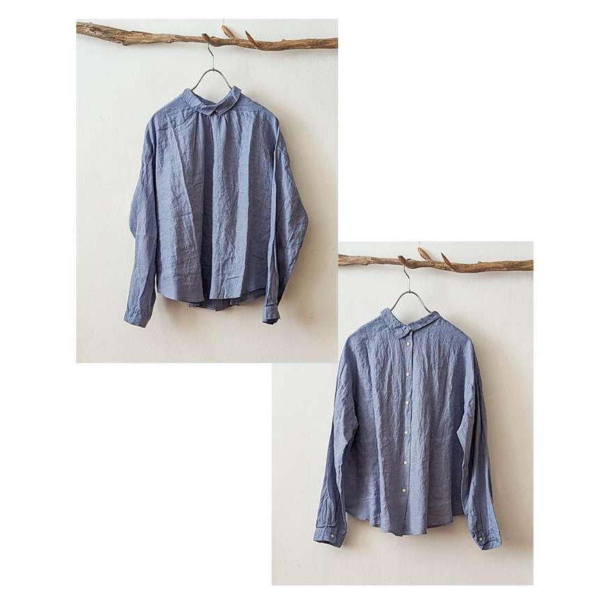 SO so エスオー 薄手リネン2WAYシャツブラウス ラウンド襟 前後着用 レディース 長袖 麻 涼しい きちんと感 ナチュラル 春 夏 so-sa0403 : urala うらら - 通販 ...