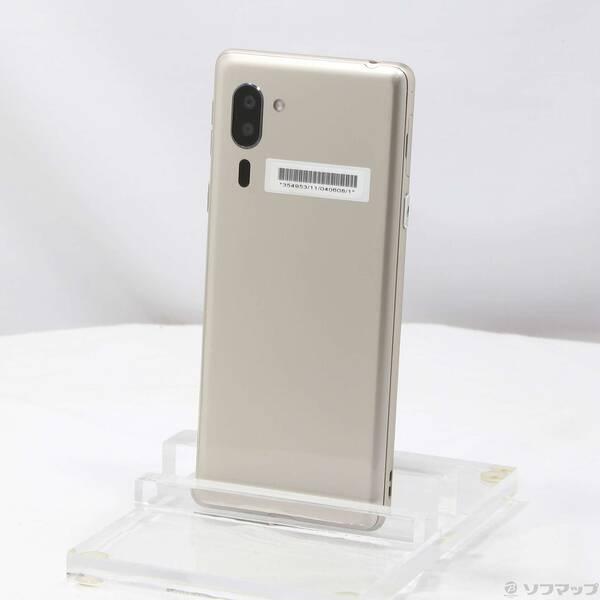 〔中古〕SHARP(シャープ) シンプルスマホ5 32GB シャンパンゴールド A001SH SoftBank〔381-ud ...