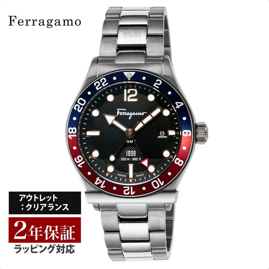 FERRAGAMO（フェラガモ） 【OUTLET】 メンズ 時計 FERRAGAMO1898 クォーツ ブラック SFDU00419 時計 腕 ...