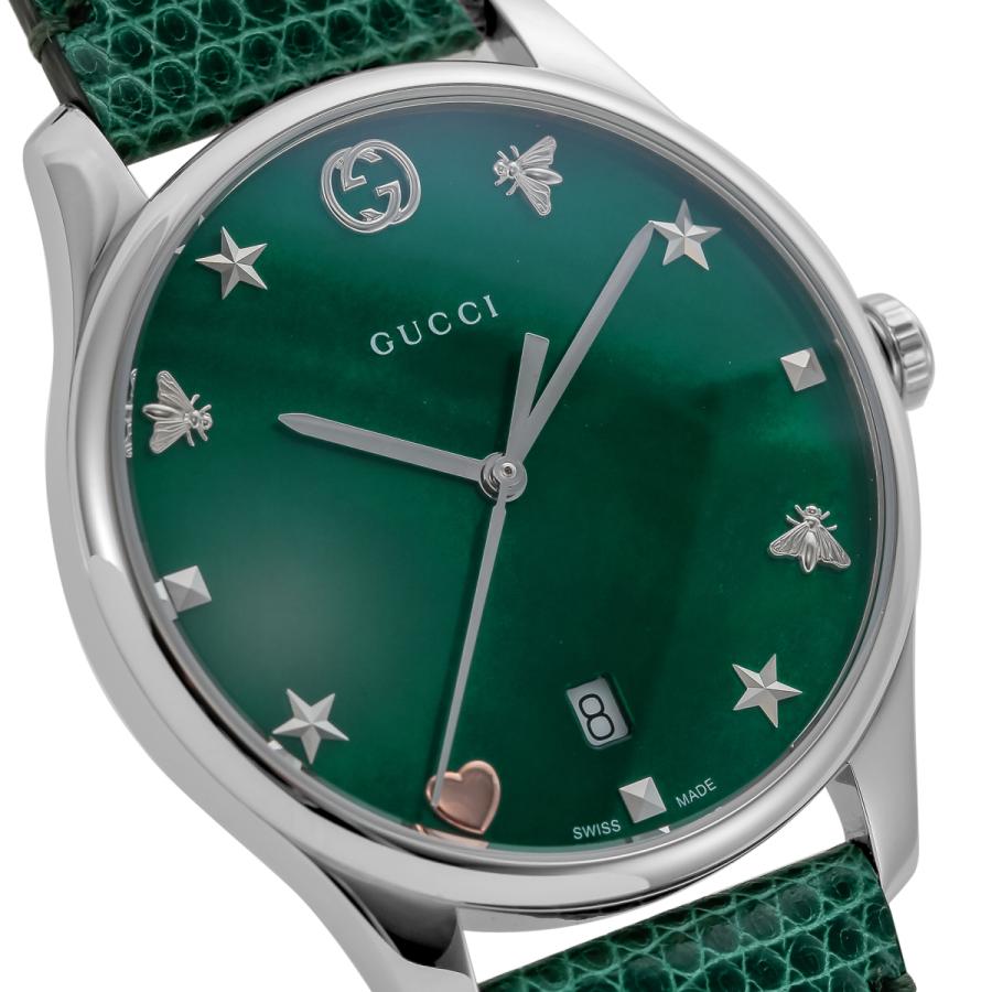 G-Timeless グッチ GUCCI レディース 時計 G-TIMELESS Gタイムレス クォーツ グリーンパール YA1264042 ...