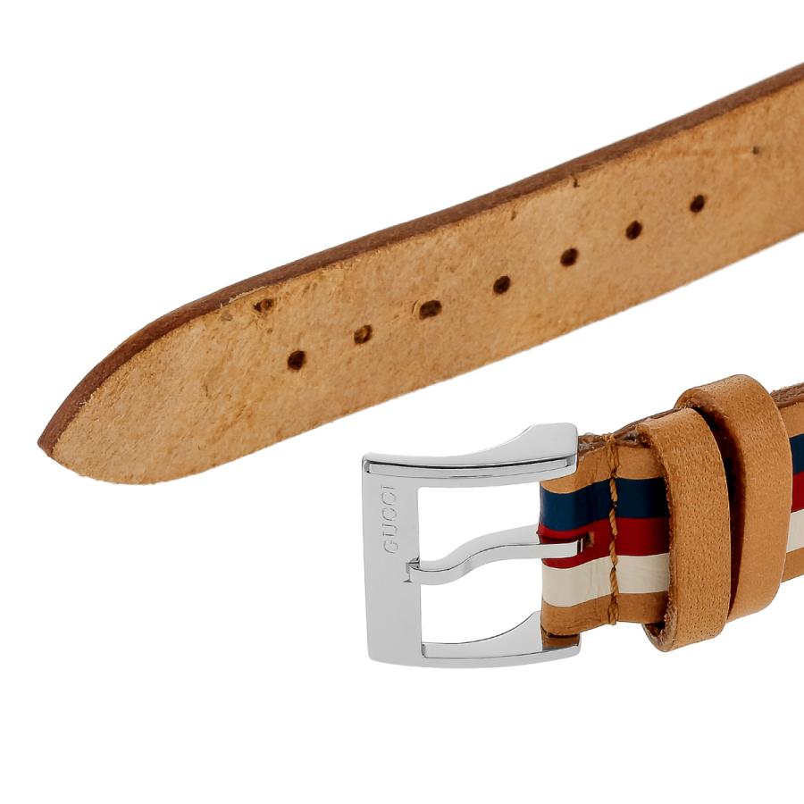 G-Timeless グッチ GUCCI メンズ レディース 時計 G-TIMELESS Gタイムレス クォーツ ブラウン×ベージュ×レッド× ...