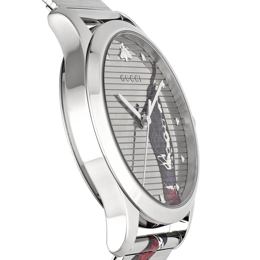 G-Timeless グッチ GUCCI メンズ レディース 時計 G-TIMELESS Gタイムレス クォーツ ユニセックス グレ− ...