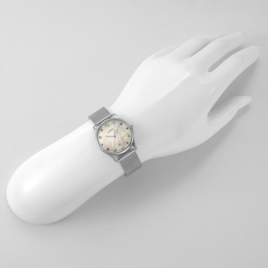 G-Timeless グッチ GUCCI レディース 時計 G-TIMELESS Gタイムレスクォーツ ホワイトパール YA126583 腕 ...