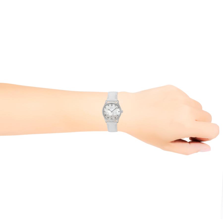 G-Timeless グッチ GUCCI レディース 時計 G-TIMELESS Gタイムレスクォーツ ホワイトパール YA126597 腕 ...
