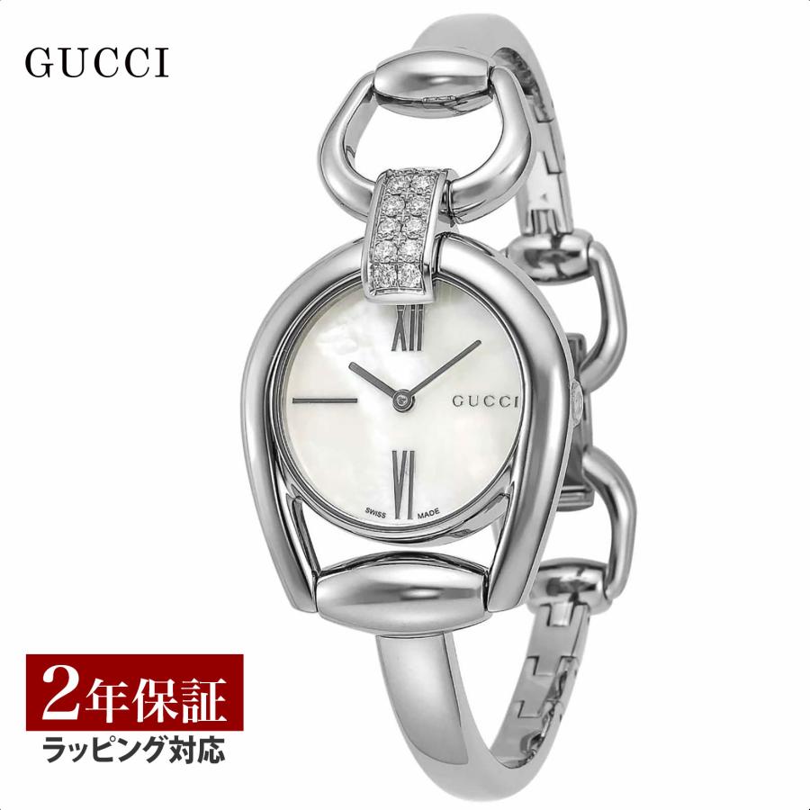 Gucci Horsebit 1955 グッチ GUCCI レディース 時計 HORSEBIT ホースビット クォーツ ホワイトパール ...