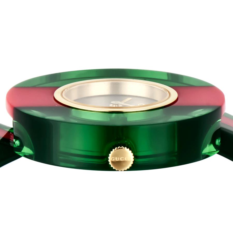 GUCCI グッチ レディース 時計 VINTAGEWEB/PLEXIGLASWATCH クォーツ ホワイトパール YA143403 腕時計 ...
