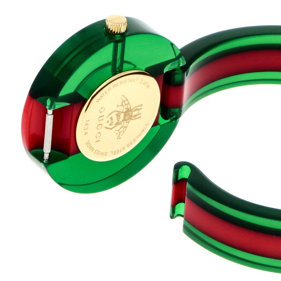 GUCCI グッチ レディース 時計 VINTAGEWEB/PLEXIGLASWATCH クォーツ ホワイトパール YA143403 腕時計 ...