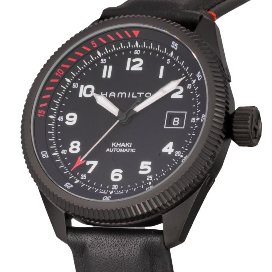 KHAKI AVIATION ハミルトン HAMILTON メンズ 時計 PILOT カーキ アビエーション 自動巻 ブラック ...