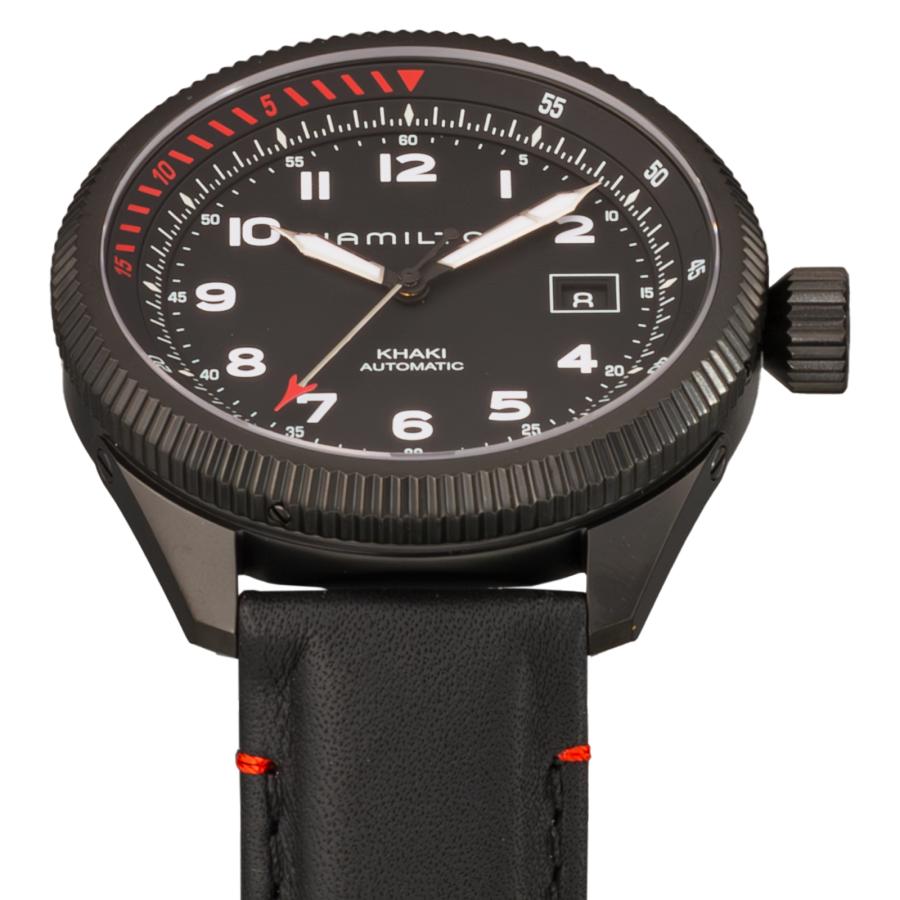 KHAKI AVIATION ハミルトン HAMILTON メンズ 時計 PILOT カーキ アビエーション 自動巻 ブラック ...