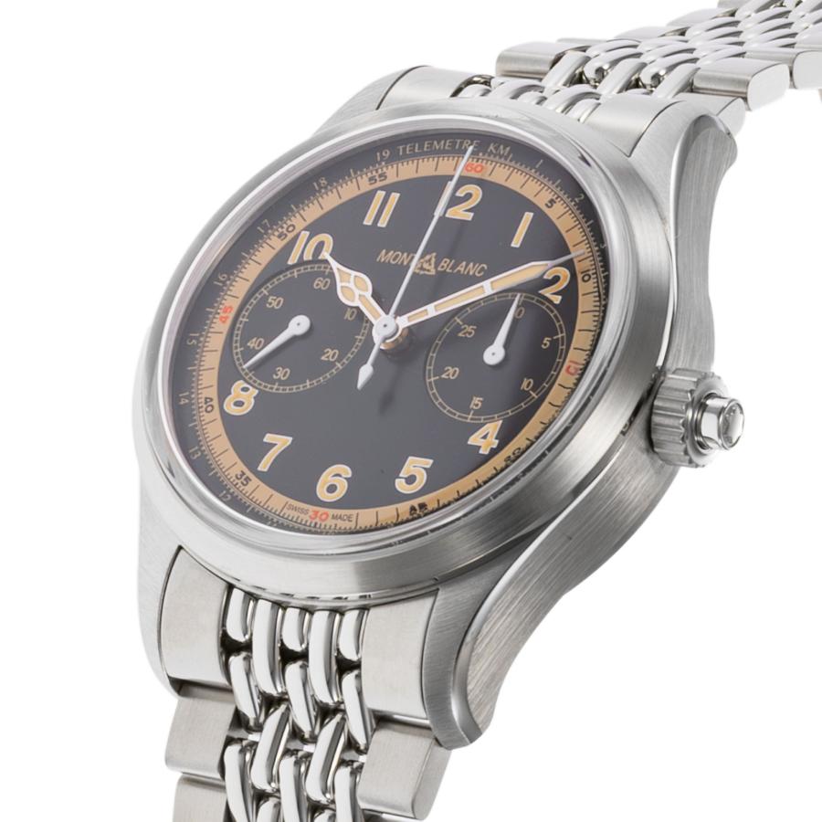 MONTBLANC（モンブラン） 【OUTLET】 メンズ 時計 1858 自動巻 ブラック 125582 【箱無し】 : U ...