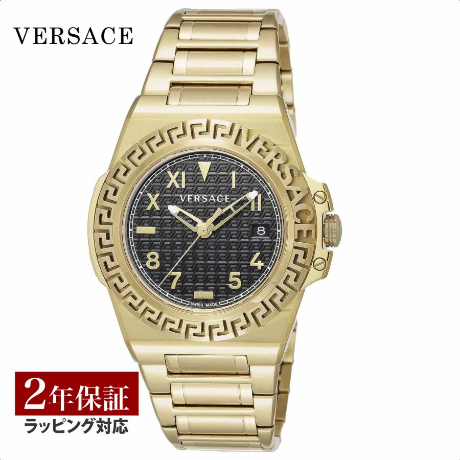 VERSACE（ヴェルサーチェ） メンズ 時計 グレカリアクション GRECA クォーツ ブラック VE3I00522 ブランド : U ...