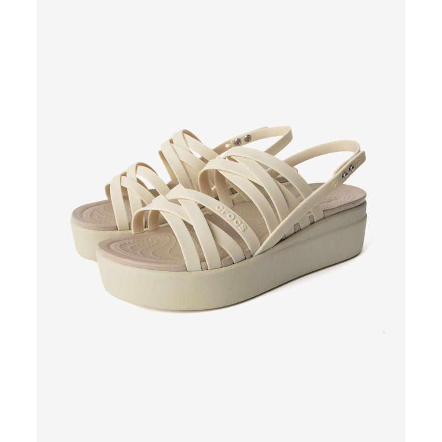 crocs（クロックス） crocs Crocs Brooklyn Strappy Low WgW ブルックリン ストラッピー ローウェッジ ...