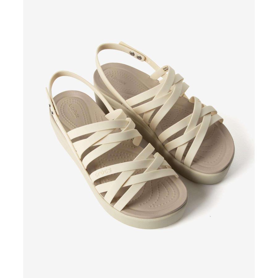 crocs クロックス Crocs Brooklyn Strappy Low WgW ブルックリン ストラッピー ローウェッジ 206751 ...