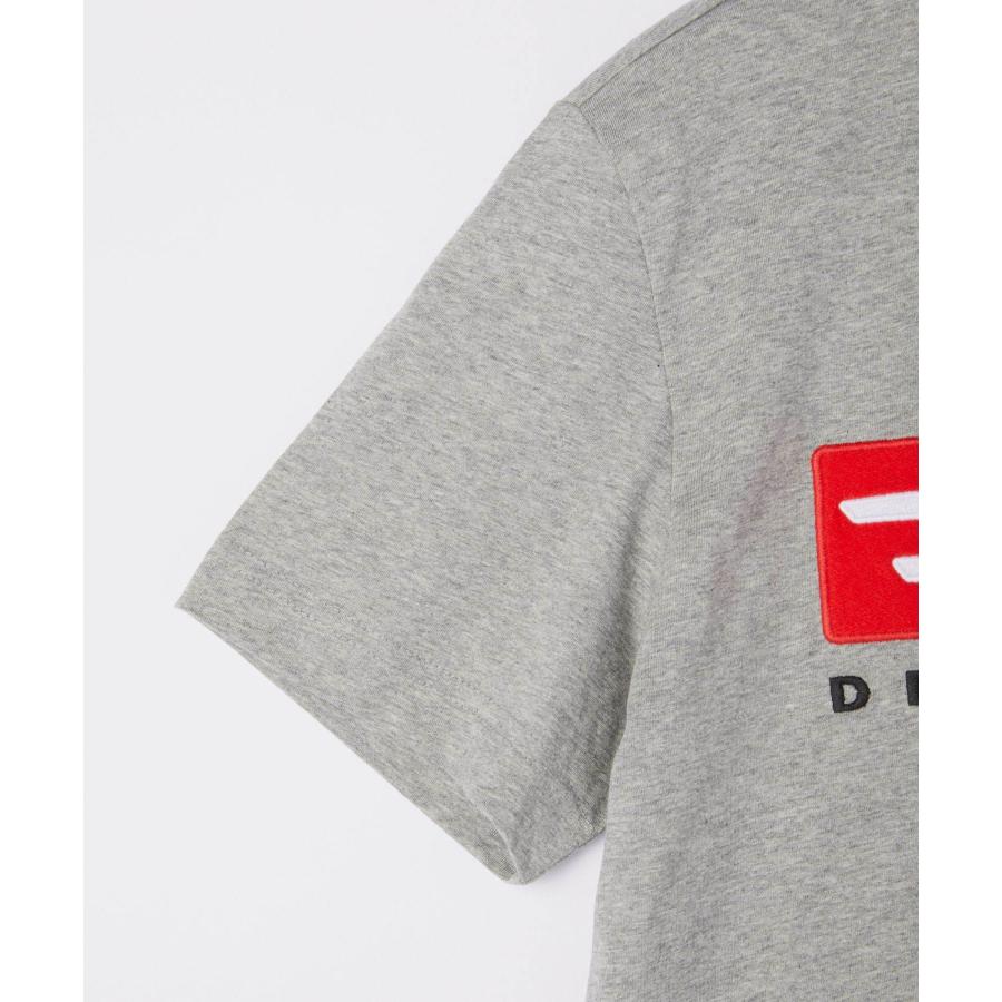 DIESEL ディーゼル A03766 0AAXJ Tシャツ メンズ トップス 半袖 クルーネック XS S M L XL T-DIEGOR-DIV T-SHIRT ホワイト グレー ブラック ...
