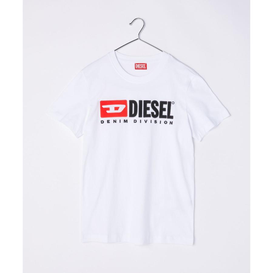 DIESEL ディーゼル A03766 0AAXJ Tシャツ メンズ トップス 半袖 クルーネック XS S M L XL T-DIEGOR-DIV T-SHIRT ホワイト グレー ブラック ...
