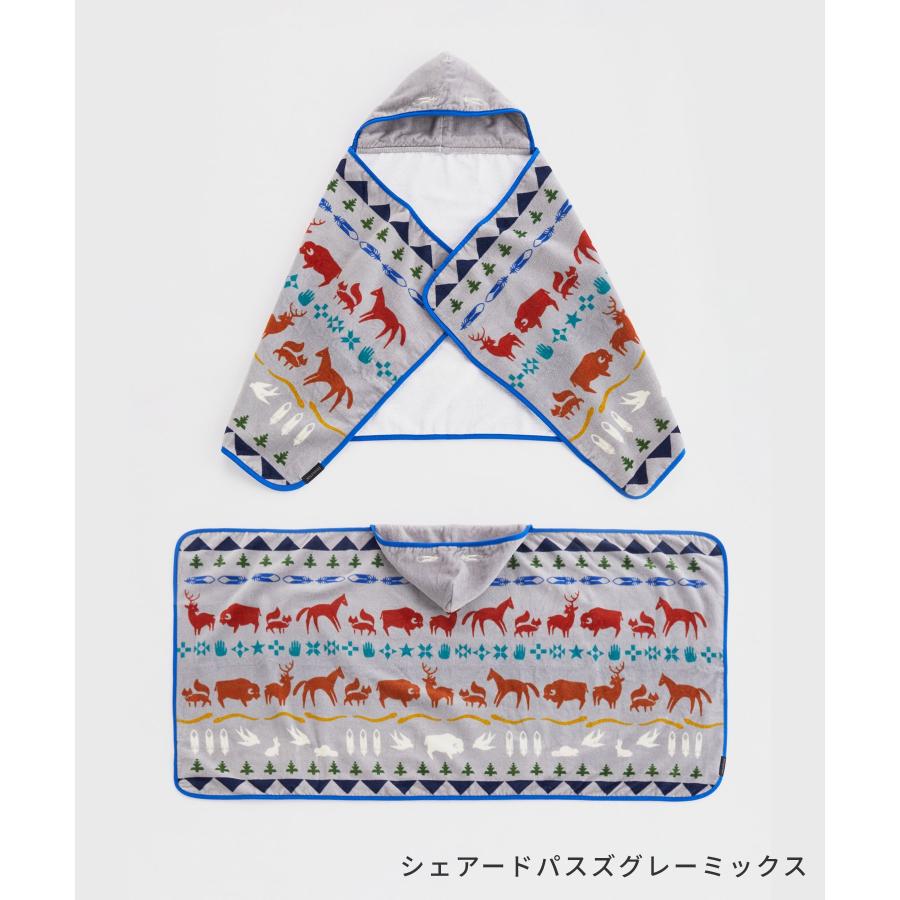 PENDLETON ペンドルトン XB263 フーディッドタオル キッズ 雑貨 子供用 ジャガード タオル ベビータオル ブランケット PRINTED HOODED BABY TOWEL 全4 ...