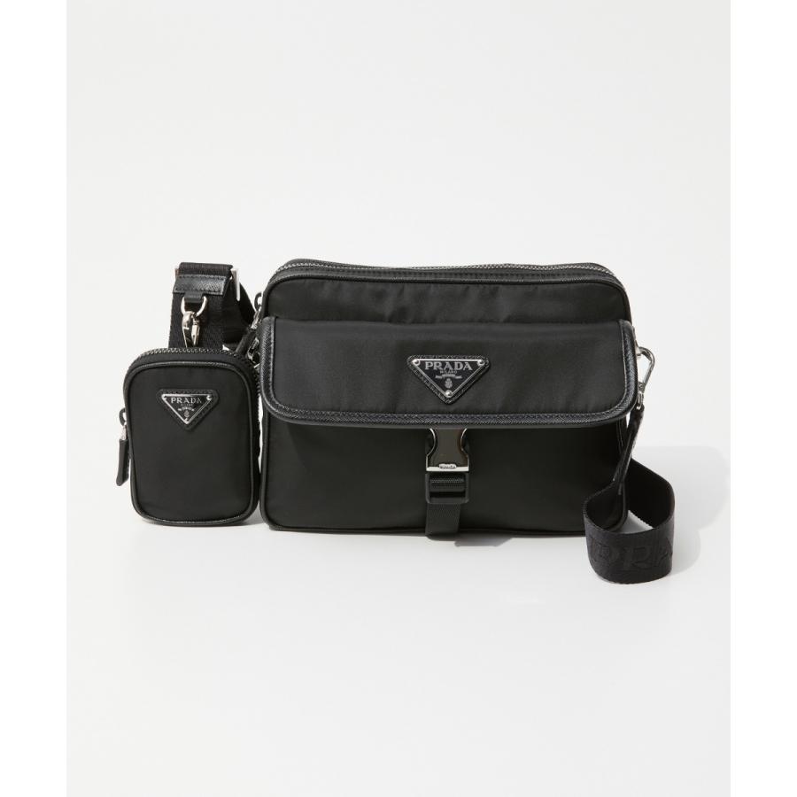 PRADA（プラダ） PRADA 2VH133 2DMH ショルダーバッグ TESSUTO+SAFFI SHORDER BAG レディース ...