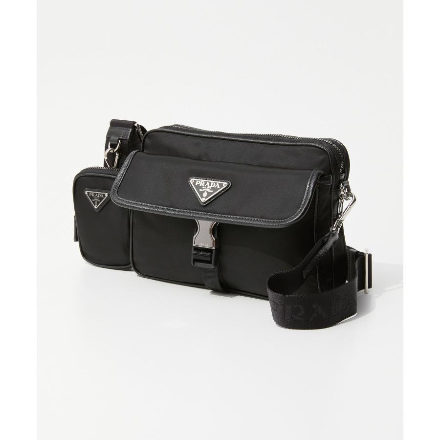 PRADA（プラダ） PRADA 2VH133 2DMH ショルダーバッグ TESSUTO+SAFFI SHORDER BAG レディース ...