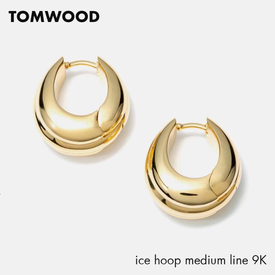 TOM WOOD トムウッド E40HMNA01 S925 ピアス アクセサリー ice hoop medium line : U ...
