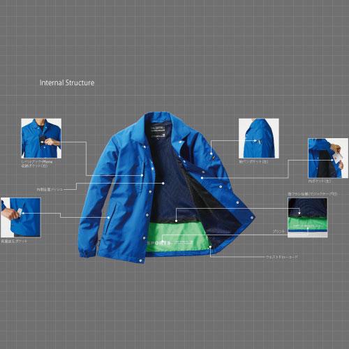 BURTLE バートル 710 コーチジャケット ユニセックス : U2GLOBAL - 通販 - Yahoo!ショッピング