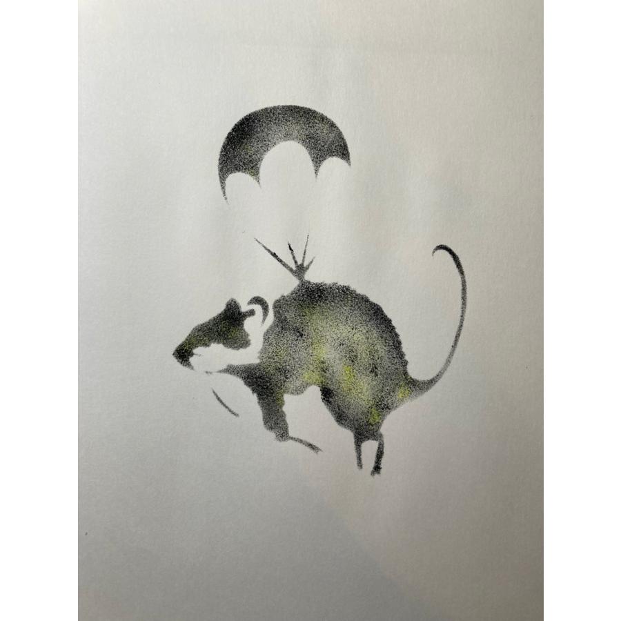 カインドストア ステンシルシート ステンシルアート stencil art パラシュート ラット バンクシー Parachute Rat Banksy M879 : KindStore ...