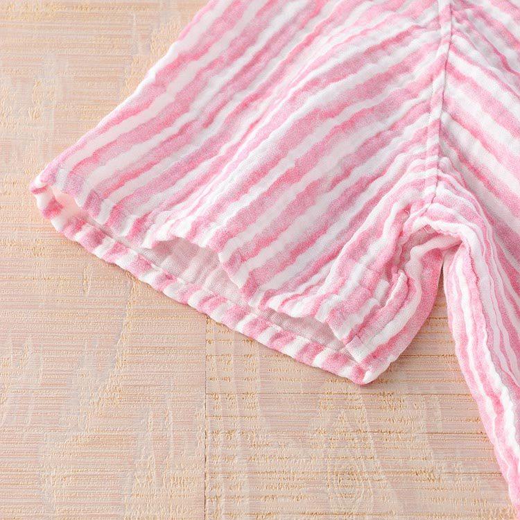 UCHINO (SALE)クレープガーゼ プリント ボタンあき レディース UCHINO (SALE)クレープガーゼ プリント ボタンあき レディース