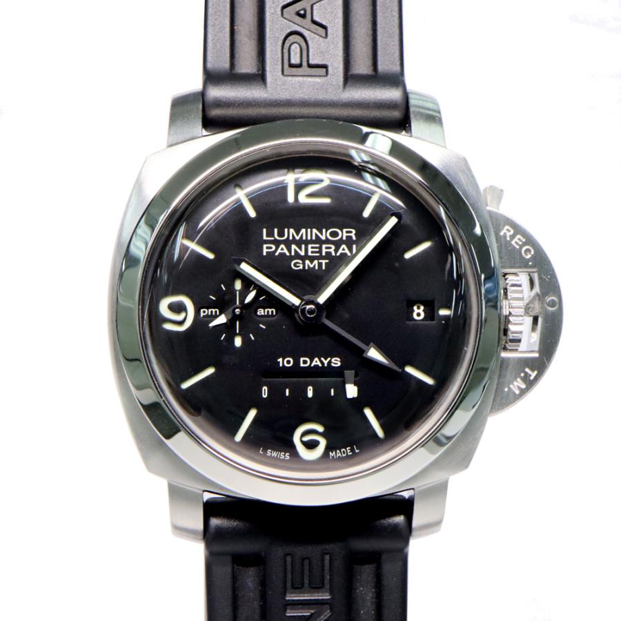 【名古屋】パネライ ルミノール 1950 10デイズ GMT 44MM PAM00270 K番 ブラック SS ラバー 自動巻 メンズ腕時計 ...