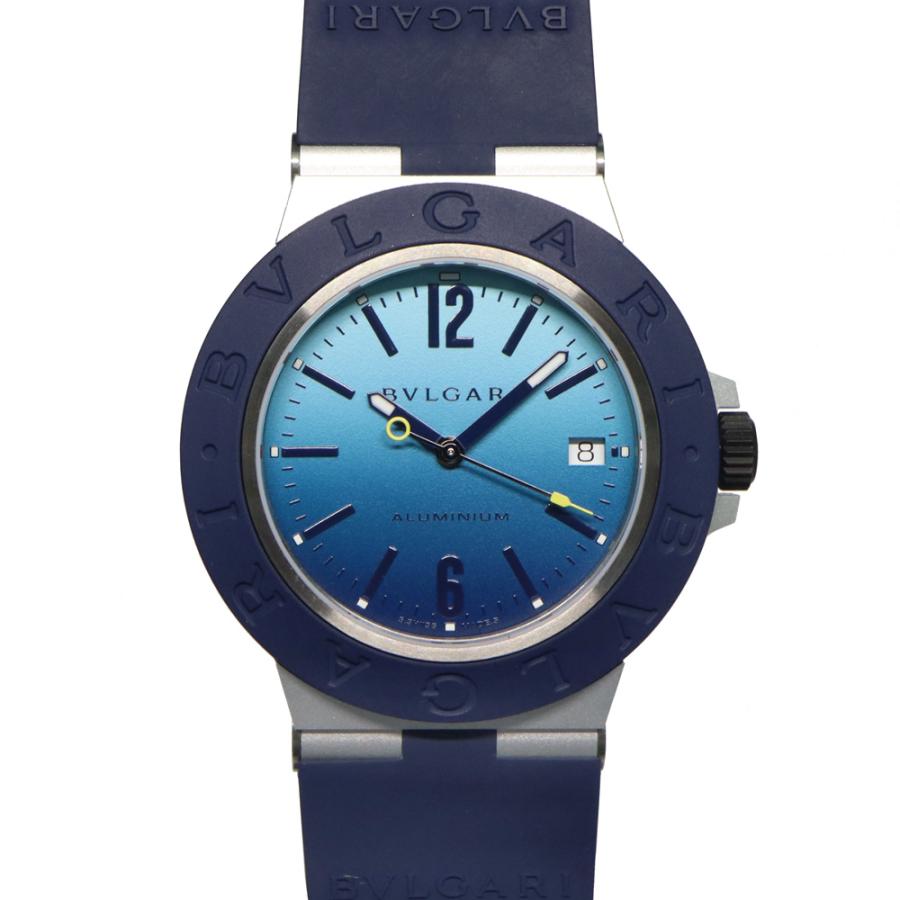 【名古屋】ブルガリ アルミニウム カプリ ウォッチ BB40ATHMS ブルーグラデーション 自動巻 1000本限定メンズ腕時計 男 ...