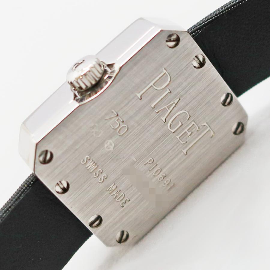 【天白】ピアジェ ミニ プロトコール G0A34503 ダイヤモンド ブラック 750 WG サテン クォーツ レディース 腕時計 女 : t2410-06-007664ts : 質ウエダ ...