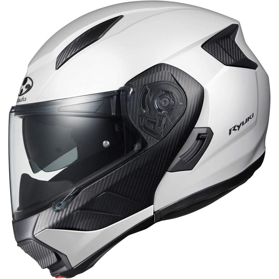 OGK Kabuto (OGK KABUTO) RYUKI ホワイトメタリック Lサイズ 4966094595937 : バイクパーツRGM - 通販 - Yahoo!ショッピング