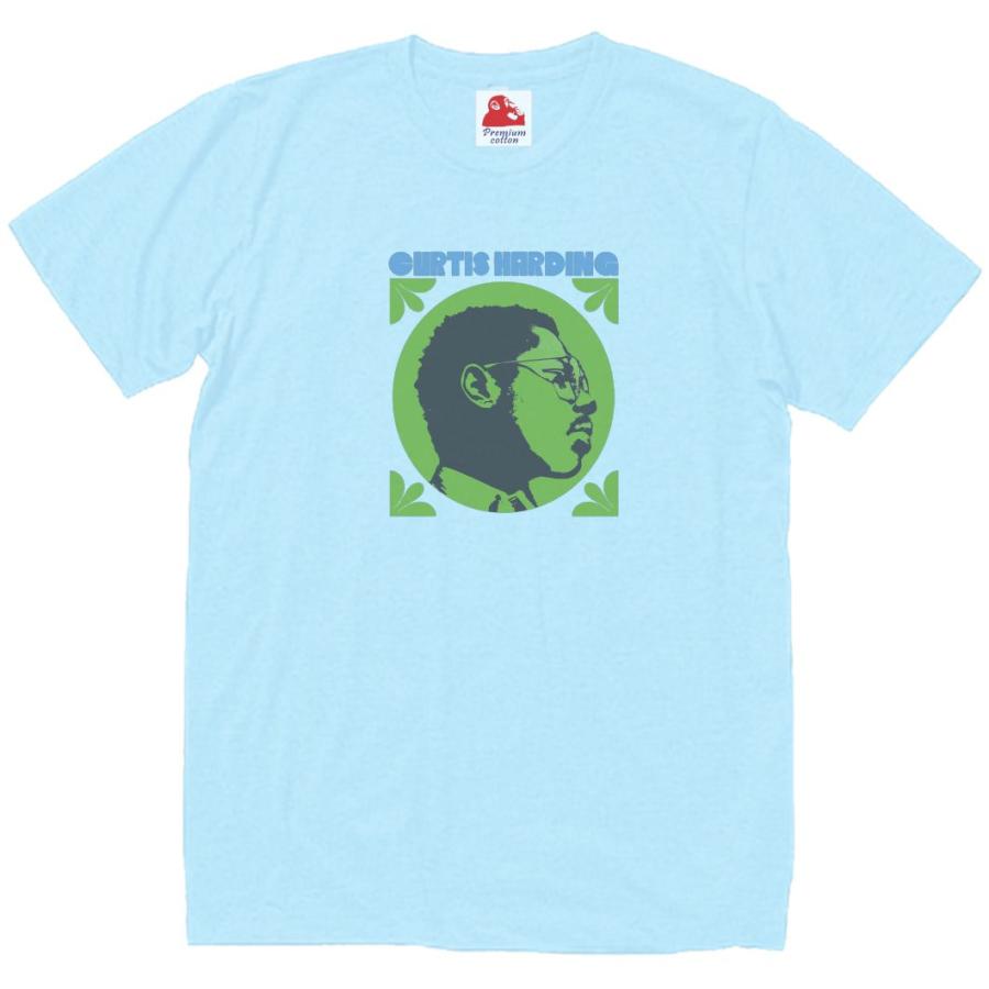 Curtis Harding カーティス ハーディング 音楽Tシャツ ロックTシャツ バンドTシャツ ライトブルー :a-ong704:うえき ...