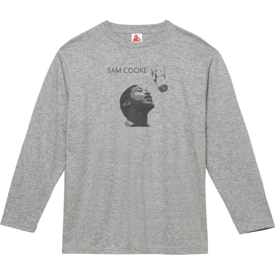 Sam Cooke サム クック 音楽Tシャツ ロックTシャツ バンドTシャツ 長袖Tシャツ ロングスリーブ グレー : うえきたや - 通販 ...