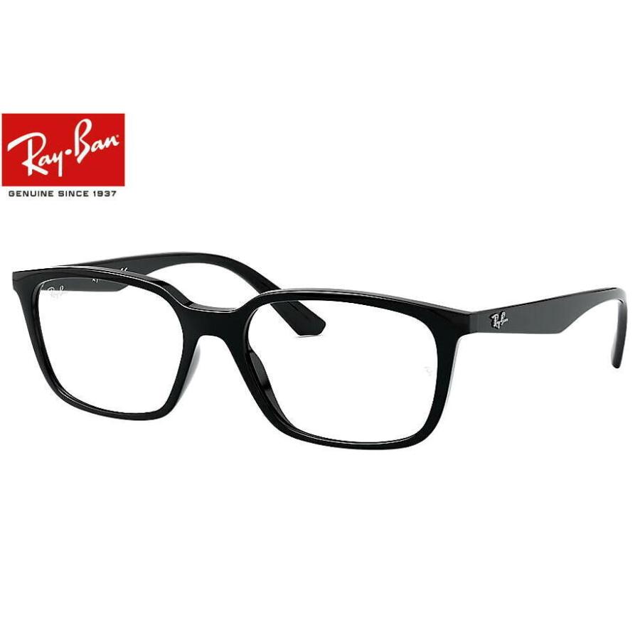 Ray-Ban 【レイバン正規商品販売店】 RayBan メガネ フレーム RX7176F 2000 ブラック 54ミリ 2020 JP ...