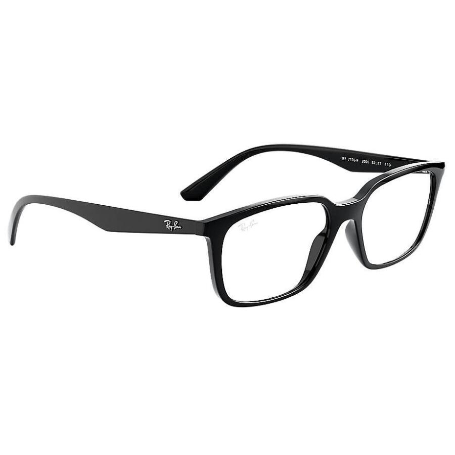 Ray-Ban 【レイバン正規商品販売店】 RayBan メガネ フレーム RX7176F 2000 ブラック 54ミリ 2020 JP ...