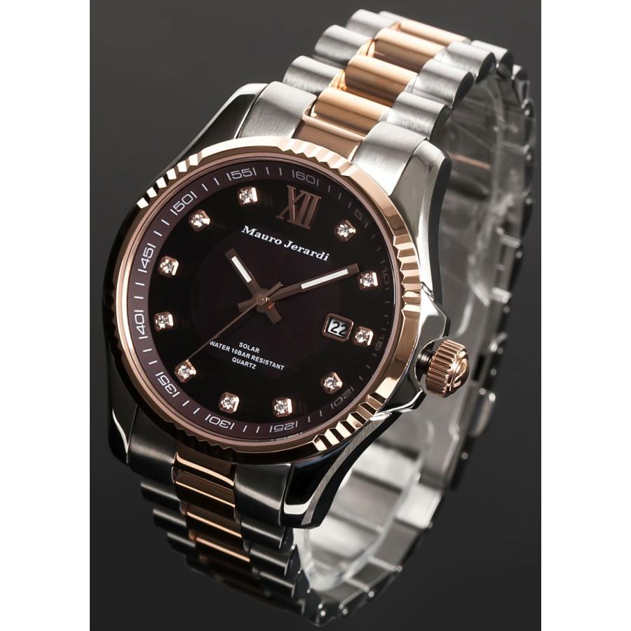 Mauro Jerardi マウロジェラルディ ソーラー メンズ腕時計/ピンクゴールドコンビ MJ037-1 : Buena cosa - 通販 - Yahoo!ショッピング